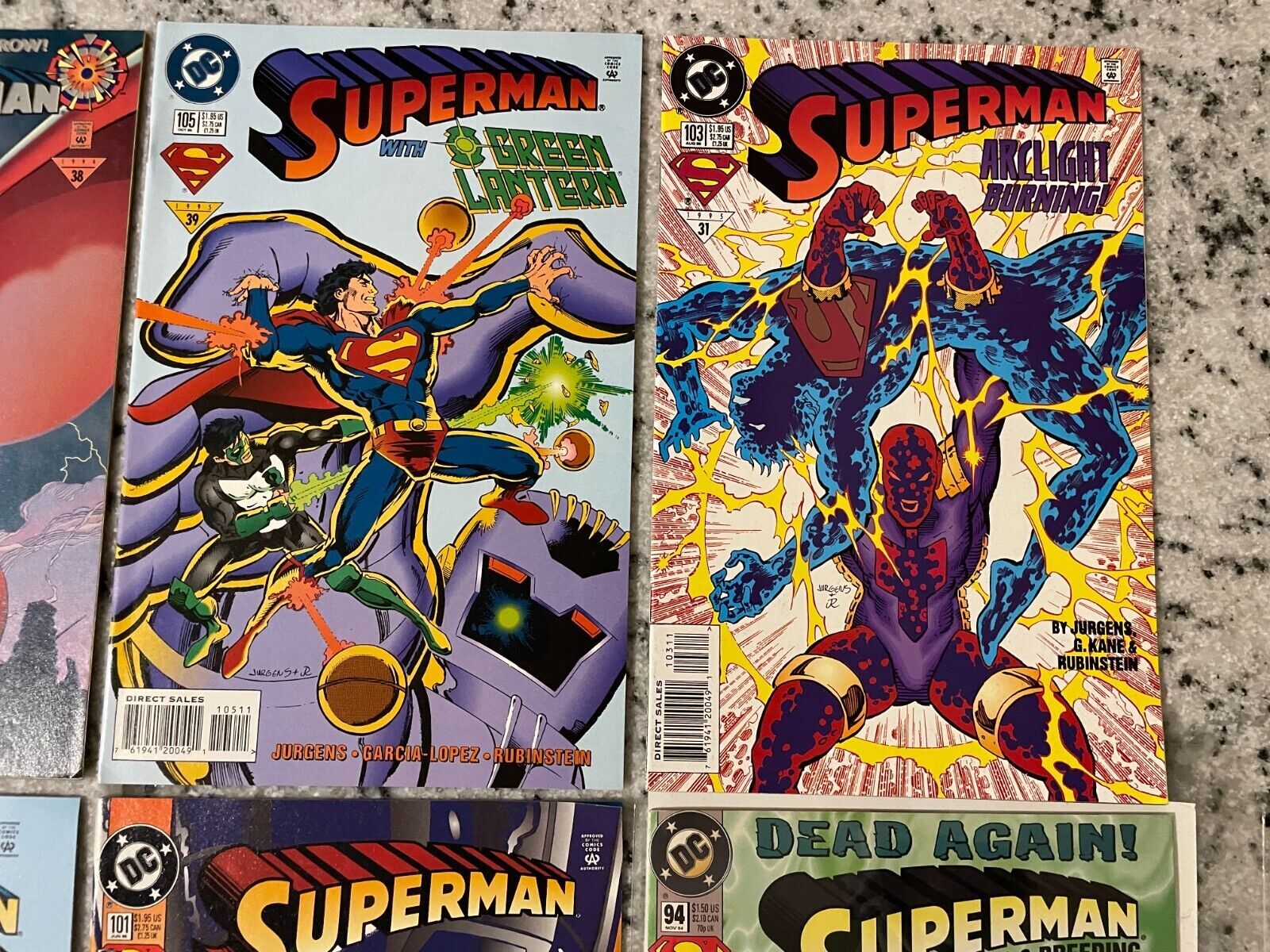 6 Superman DC Comic Books # 94 101 102 103 105 0 Batman Flash Atom Arrow J961 | Comic Books ...
