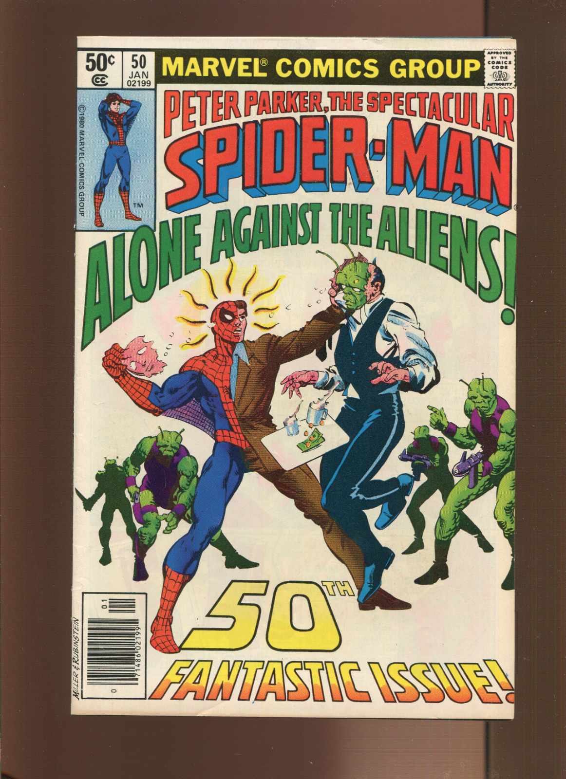 Spectacular Spiderman #50 - Frank Miller Cover Art. Newsstand Edition ...