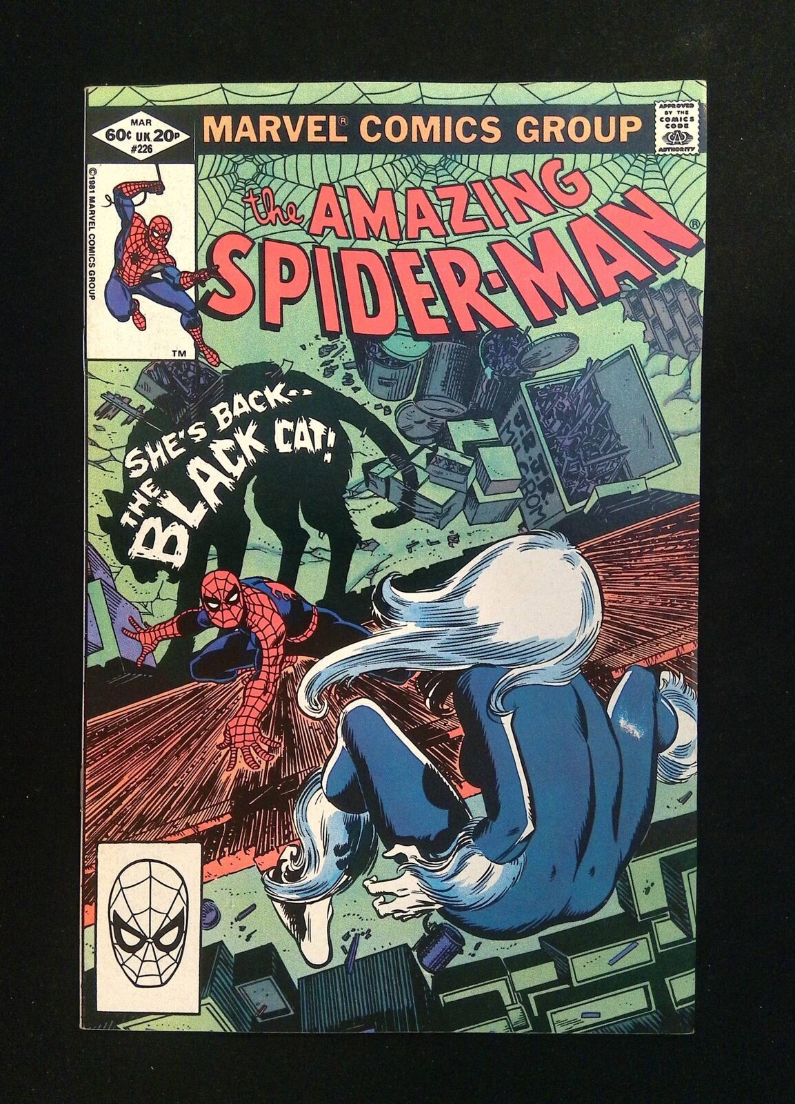 Amazing Spider-Man #226 MARVEL 1982 VF+ APP.BLACK CAT,FOOLKILLER ...