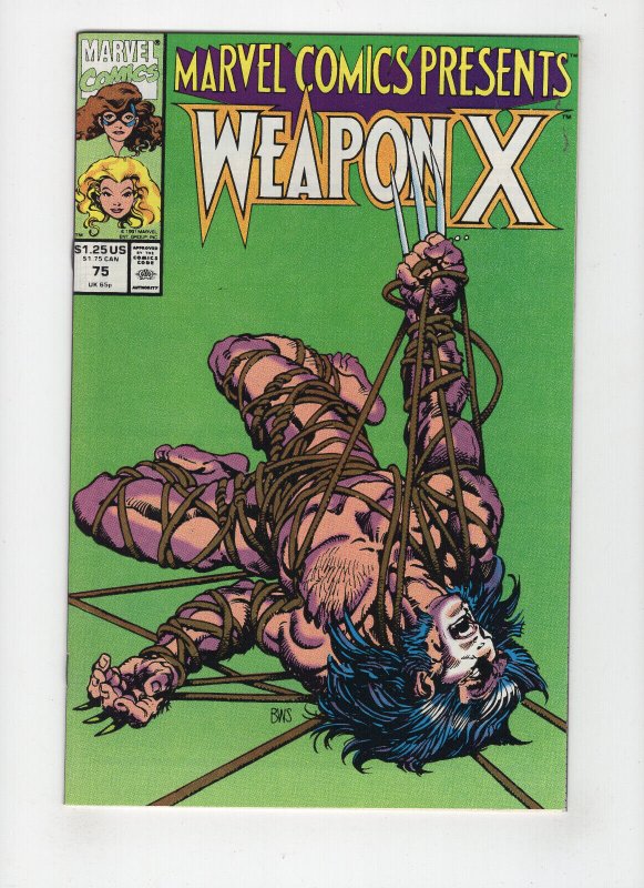 Marvel Comics Presents #75 Weapon X (1991 Marvel Comics) | Comic Books - Copper Age, Marvel ...