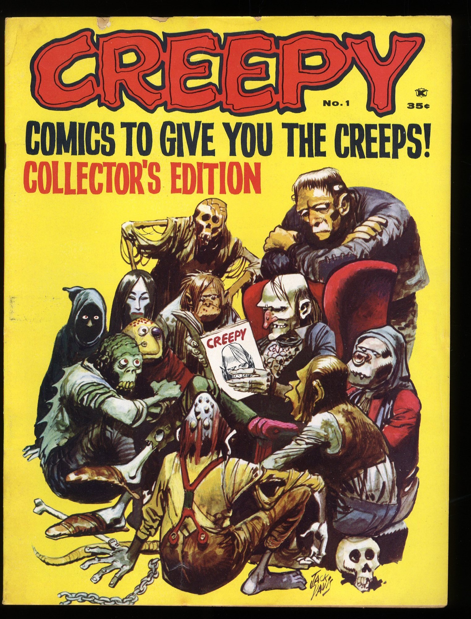 Creepy #1 VG+ 4.5 EC Horror Comics Tribute! Jack Davis Cover! | Comic ...