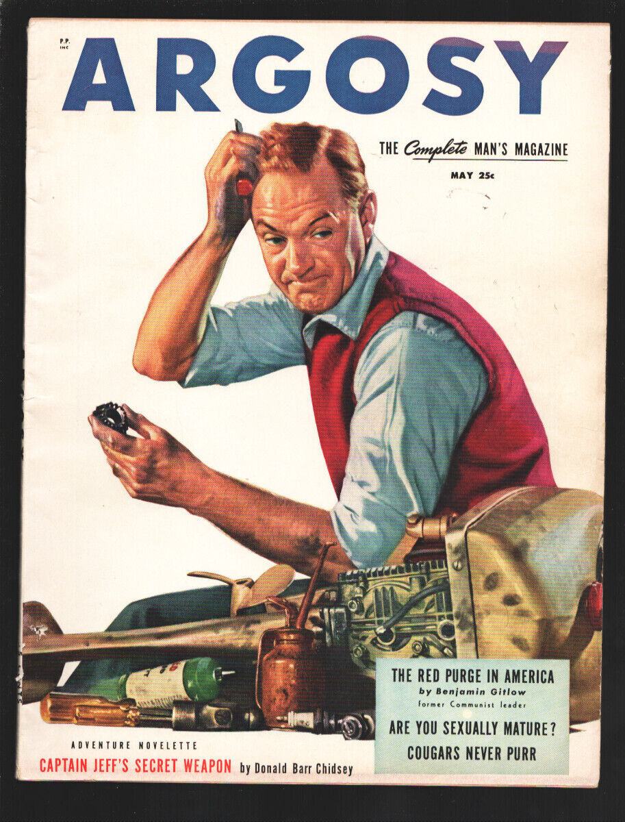 Argosy 3/1948-Pete Stevens cover art-Donald Barr Chidsey pulp fiction ...