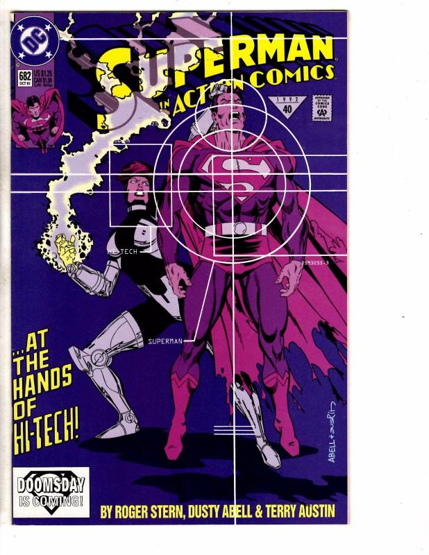 8 Action Comics DC Comic Books # 678 679 681 682 683 684 686 689 ...