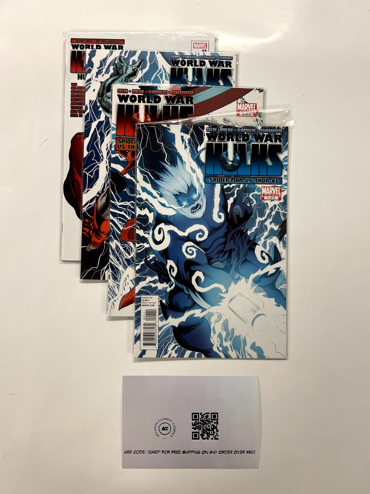 4 World War Hulks Marvel Comic Books# 1 2 2 23 Avengers Defenders Thor ...