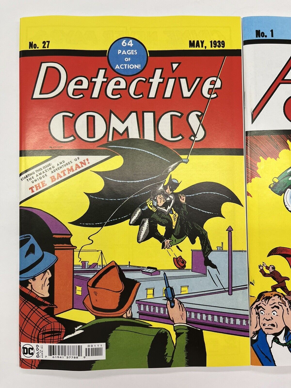DC FACSIMILE 2022 SET - DETECTIVE #27 1ST Batman + ACTION COMICS #1 1st ...