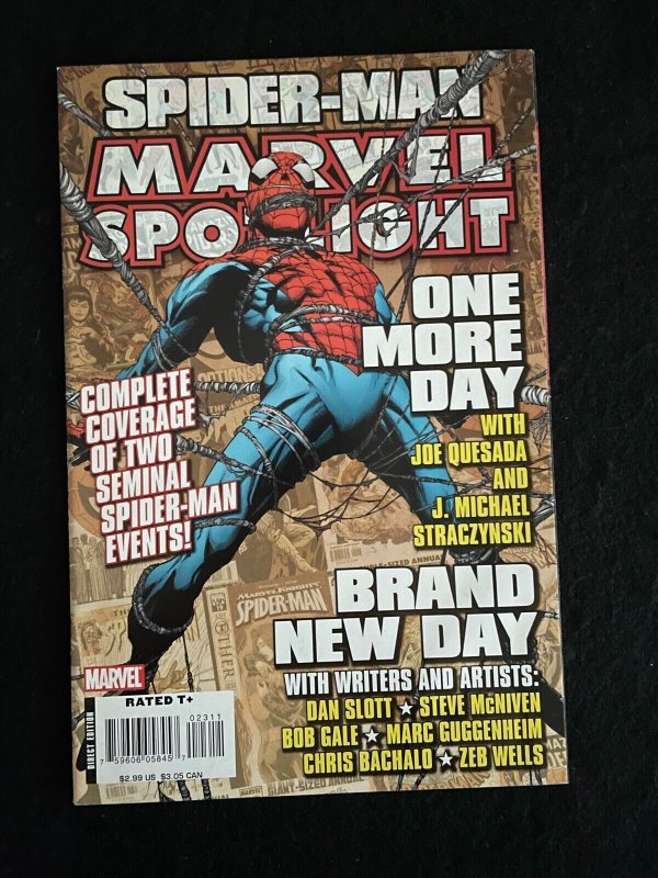 Marvel Spotlight - Spider-Man One More Day #1 2007 - VERY HIGH GRADE ...
