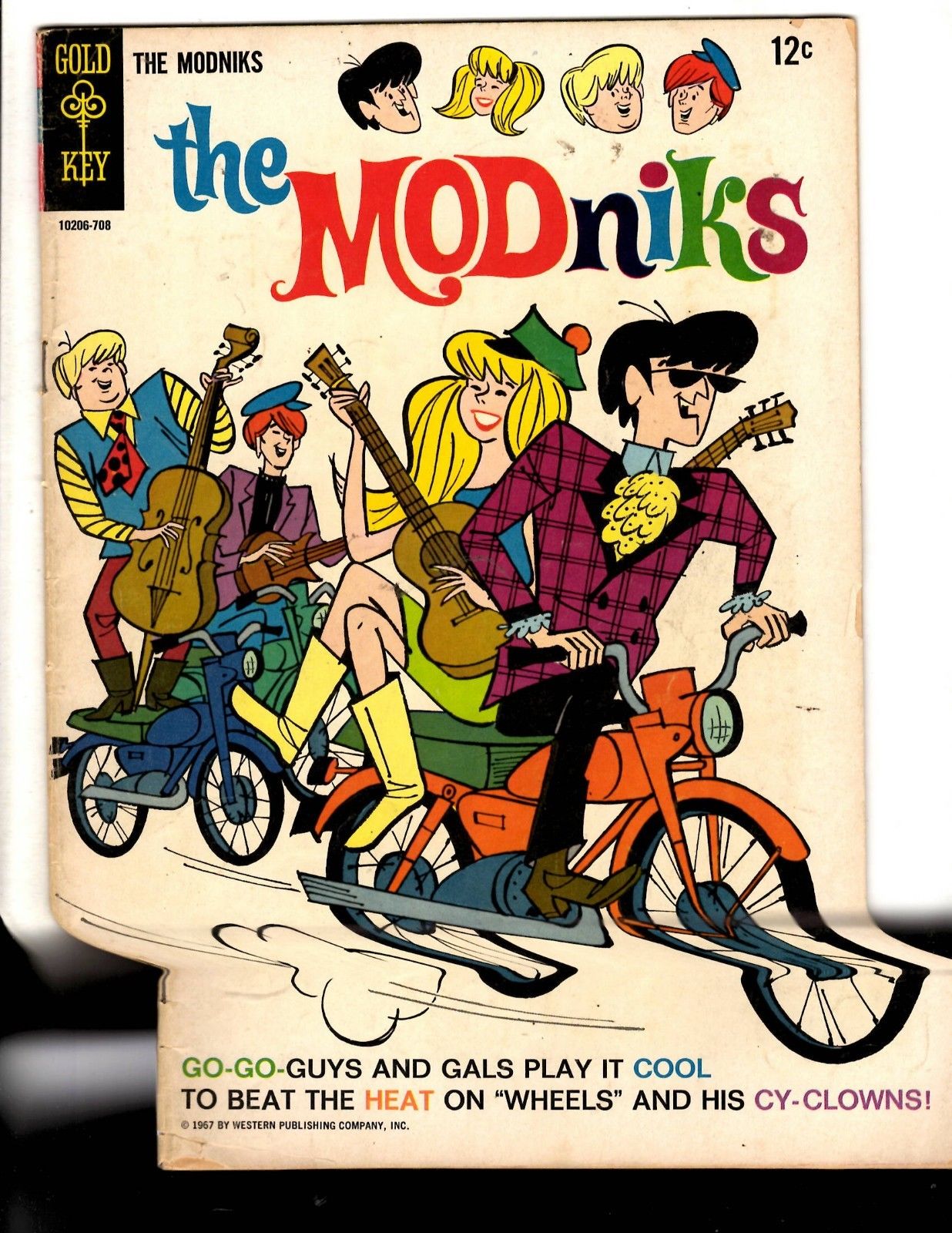 Lot Of 6 The Modniks Gold Key Comic Books # 1 2 2 + Wheels # 2 11 12 ...