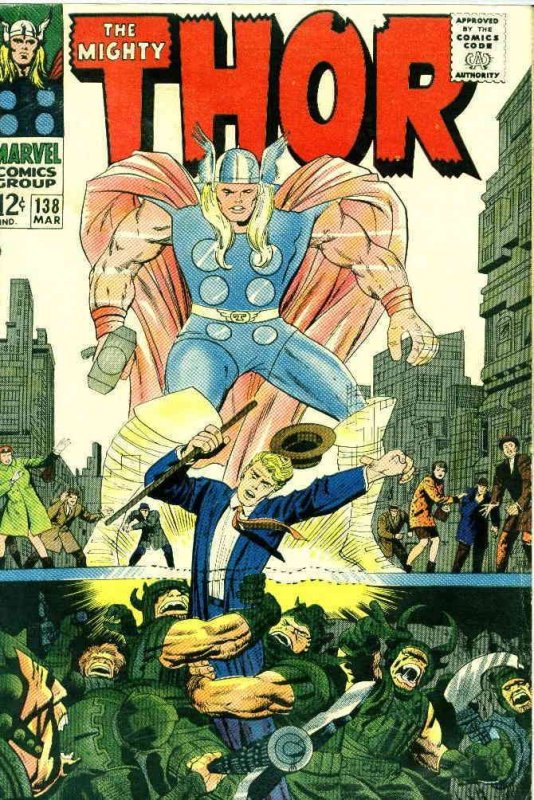 Thor #138 GD ; Marvel | low grade comic Jack Kirby - Stan Lee March ...