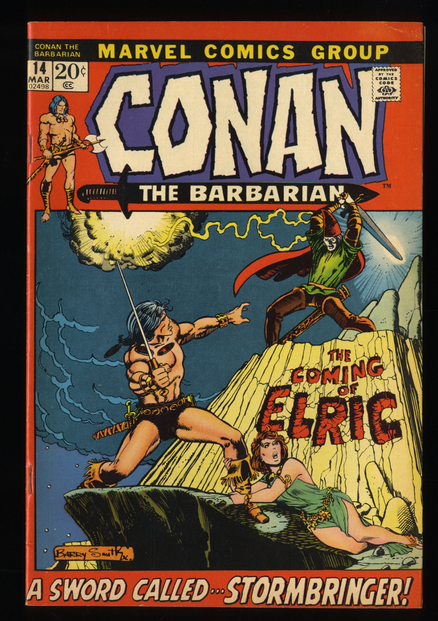 Conan The Barbarian #14 FN/VF 7.0 1st Appearance Elric! 1st Cameo Kulan ...