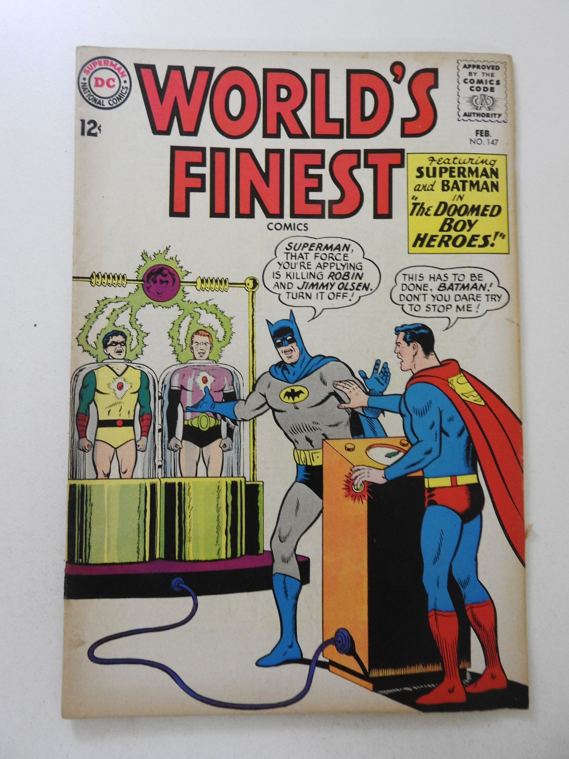 World's Finest Comics #147 (1965) VG/FN Condition! 1/2 in tear through ...