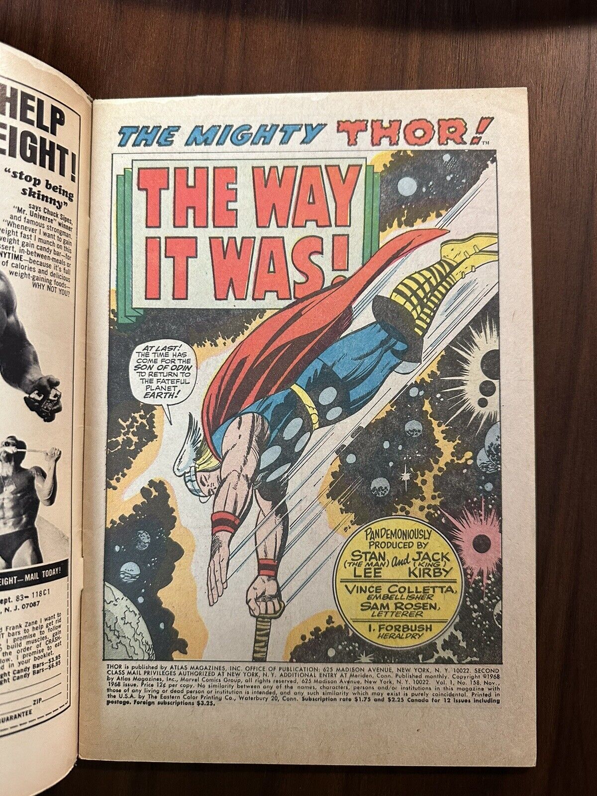 Thor #158 VG Origin Of Dr. Donald Blake/Thor Retold (Marvel 1968 ...
