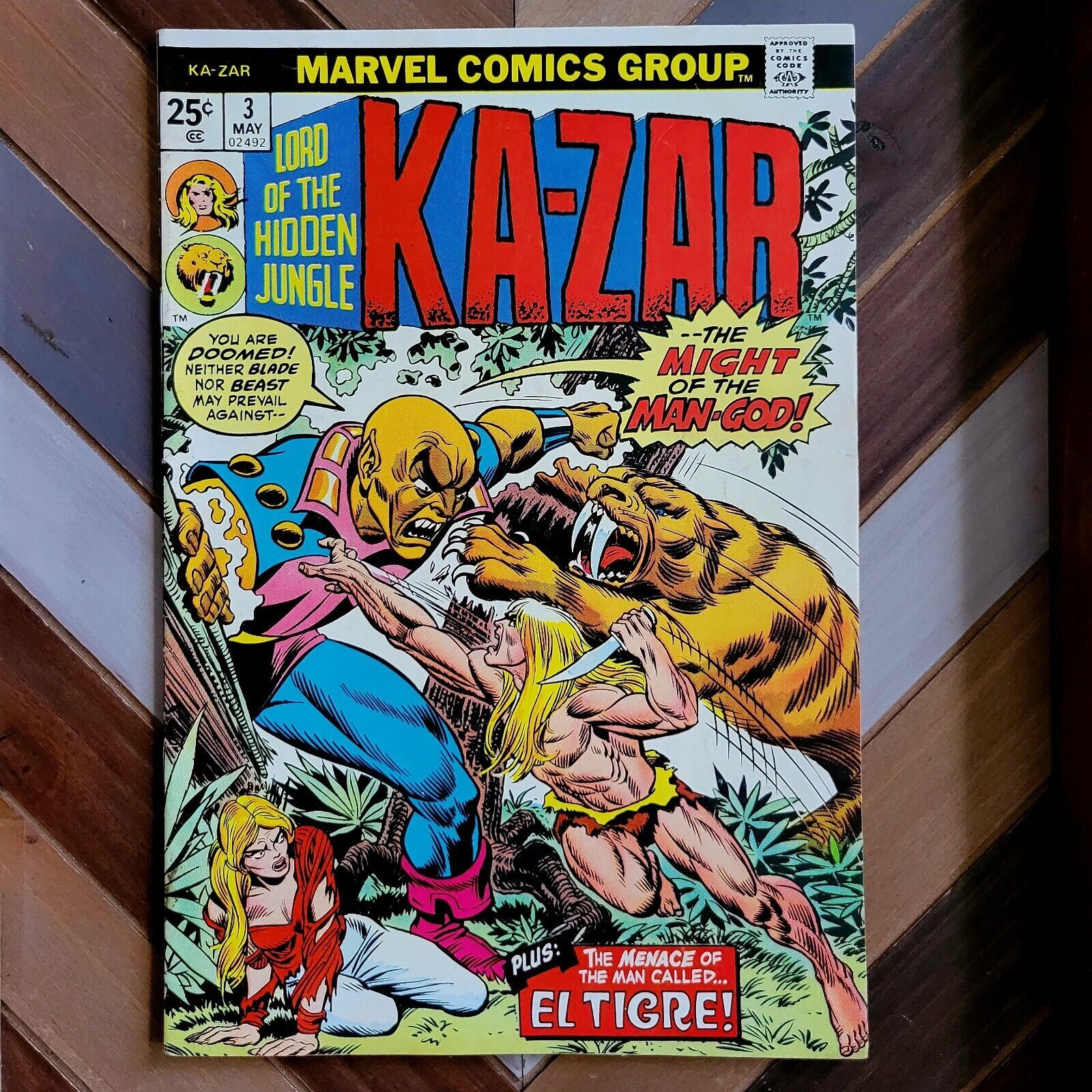KA-ZAR #2-5 Set of 4 (Marvel 1974) ft SHANNA, EL TIGRE, ZABU in The ...