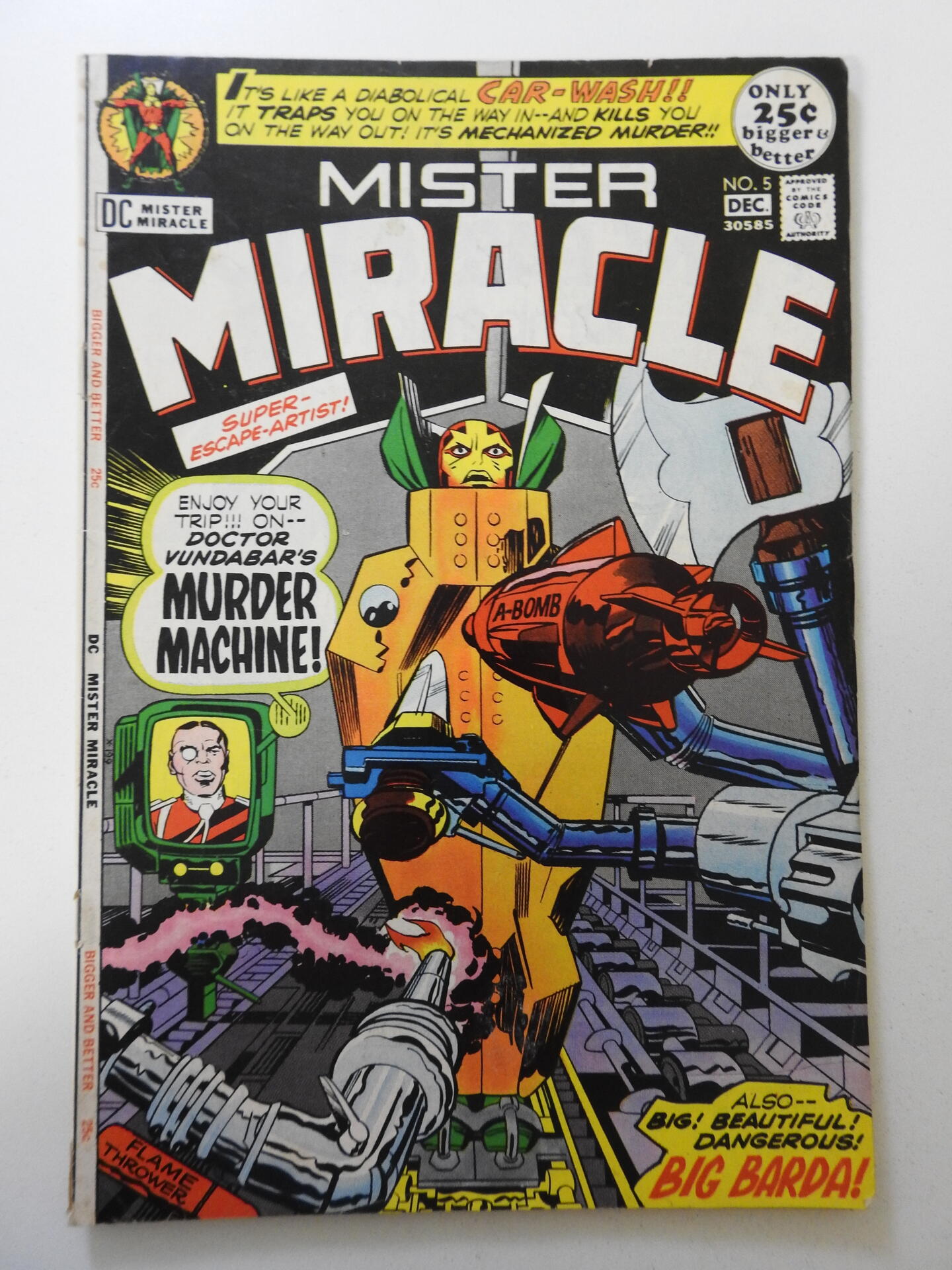 Mister Miracle #5 (1971) VG/FN Condition! 1/2 in spine split | Comic ... Mister Miracle #5 (1971) VG/FN Condition! 1/2 in spine split | Comic ...