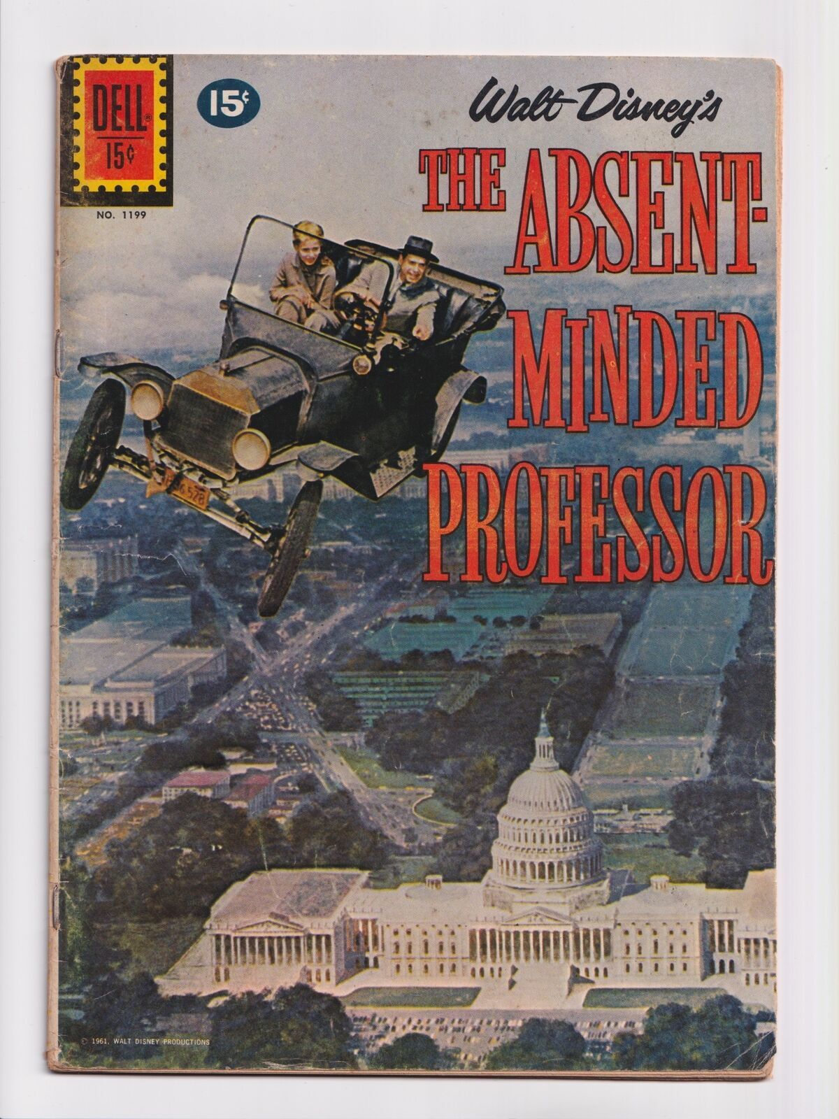 Four Color #1199 Walt Disney's Absent Minded Professor Dell Comic 1961 ...