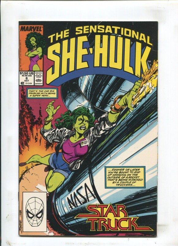 Sensational She-Hulk #6 - Direct Edition / Star Truck! (8.5) 1989 ...
