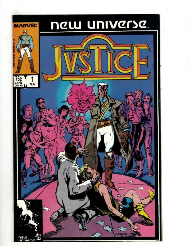 12 Justice Marvel Comics # 1 2 3 4 5 6 7 8 9 10 11 12 New Universe RB2 ...