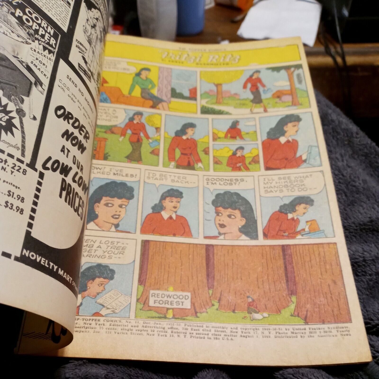 Tip Topper Comics #14 united features 1952 golden age fritzi ritz precode | Comic Books - Golden ...