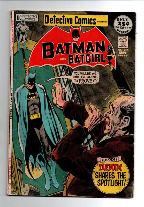 Detective Comics #415 - Batman - Batgirl - 1971 - VG | Comic Books ...