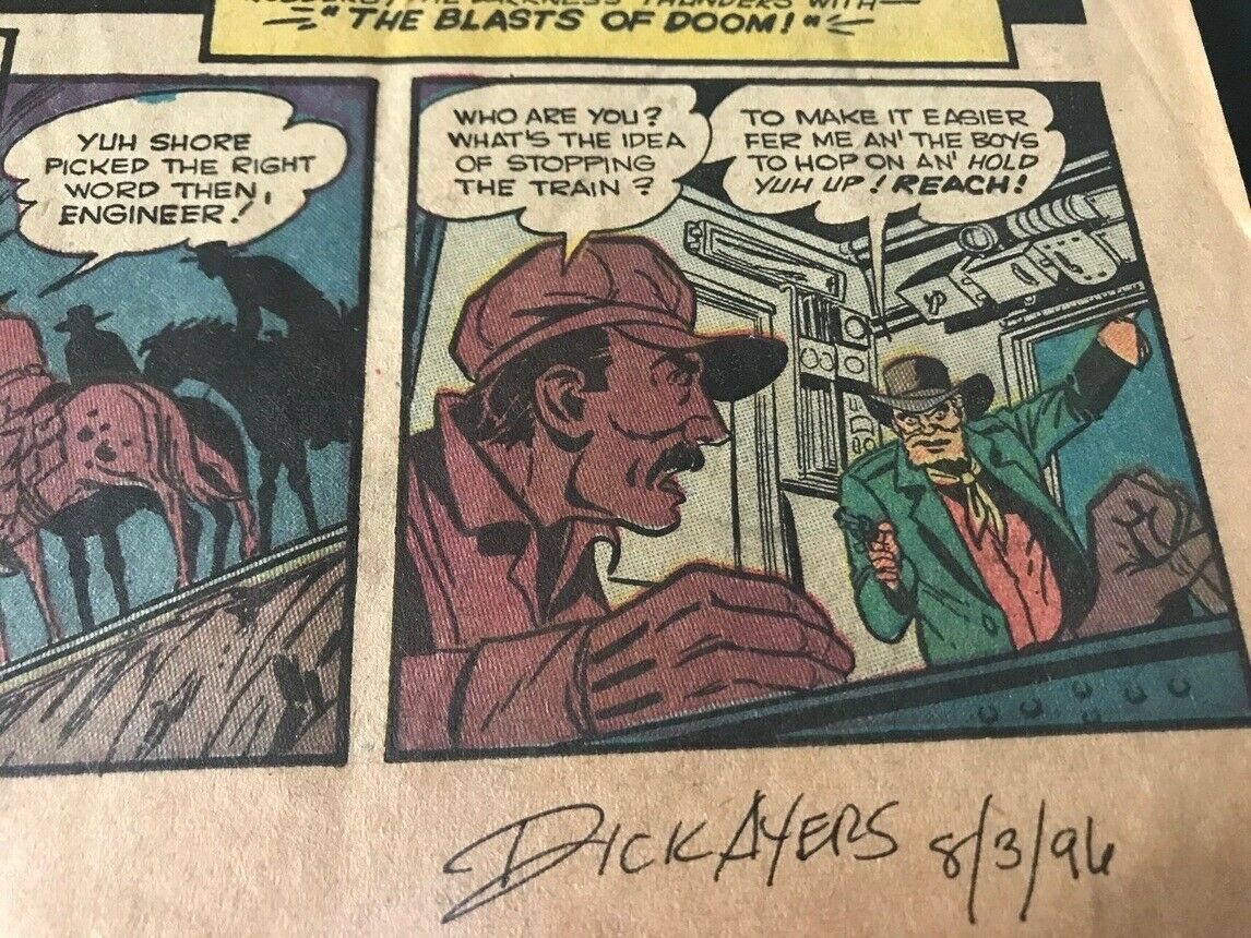 Ghost Rider #3 1951-ME-FRANK FRAZETTA western horror-Signed by DICK ...