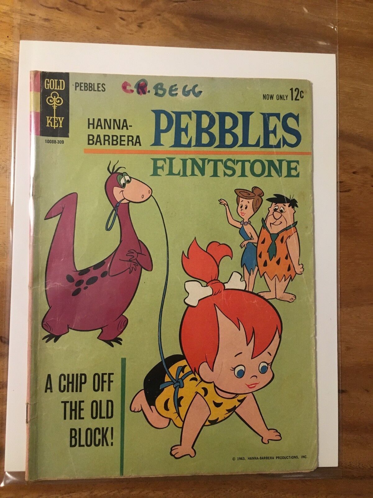 Pebbles Flintstone 1, LOW Grade, 1st Print Gold KEY Hanna Barbera 1963 ...