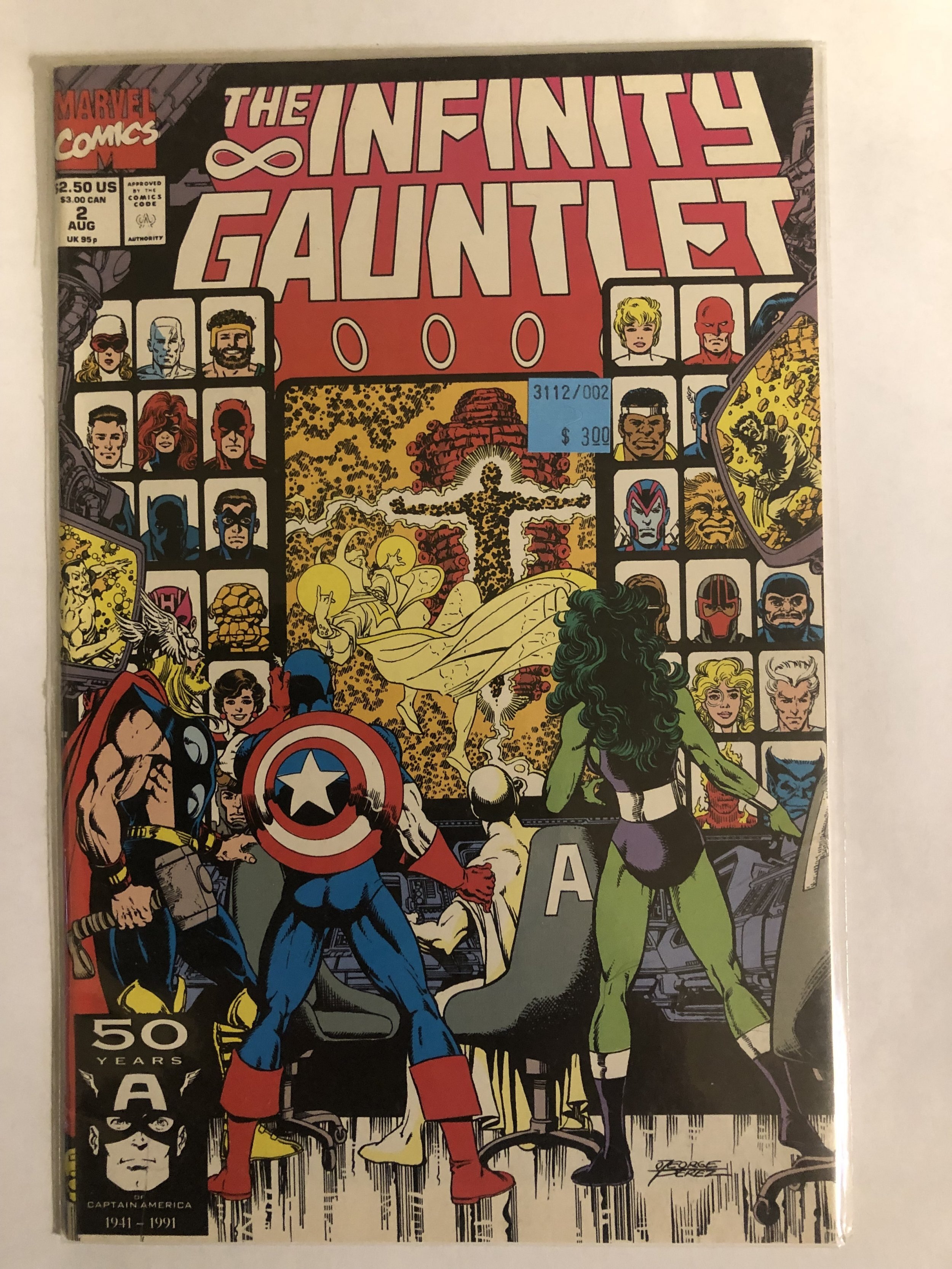 The Infinity Gauntlet #2 Direct Edition (1991) NM / VF+ | Comic Books ...