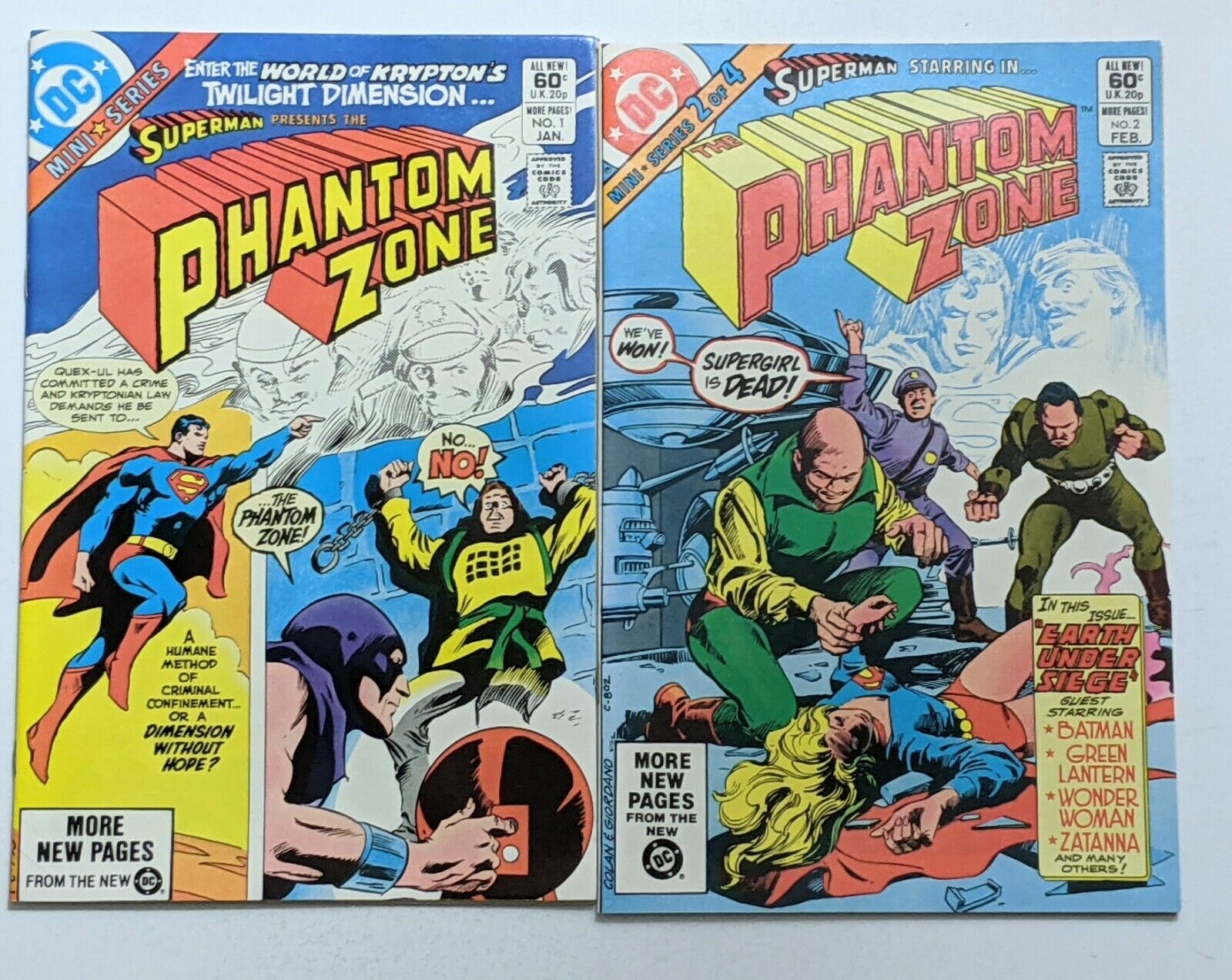 Phantom zona #1-4 (1982, corriente directa) Muy Fino/casi nuevo y sin ...