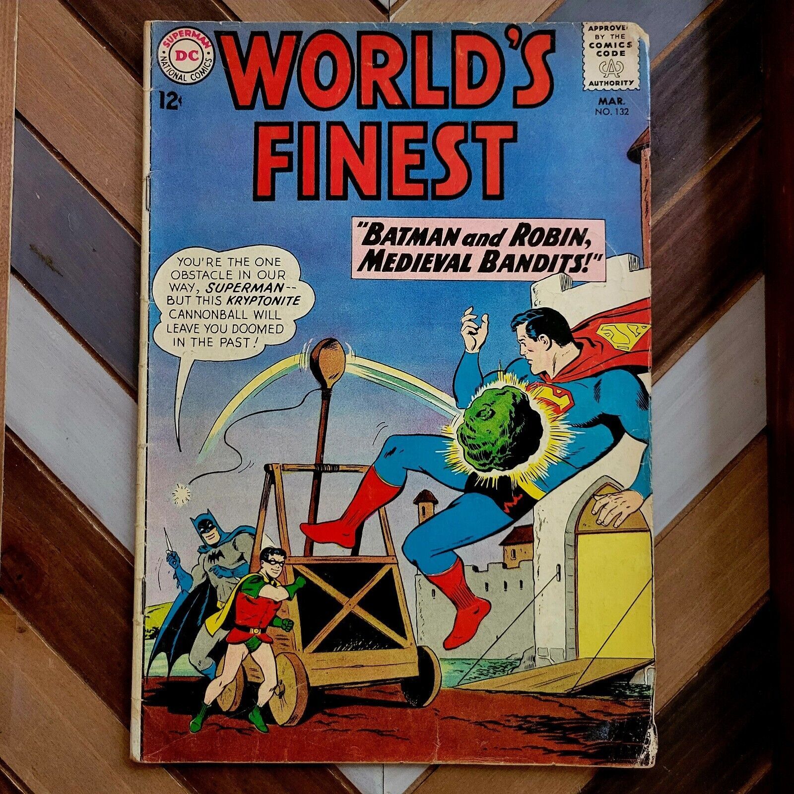 Worlds Finest Comics #132 VG- (DC 1963) Batman, Robin & Superman ...