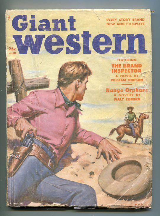 Giant Western-Aug/1952-Western Pulp-Gunfights-Violence-William Hopson ...
