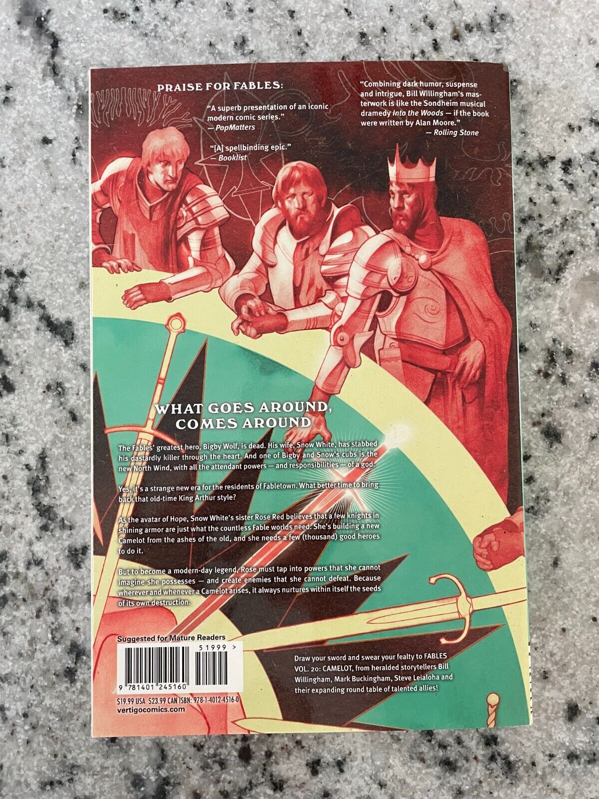 Fables Vol. # 20 Camelot DC Comics TPB Graphic Novel Comic Book J956 ...