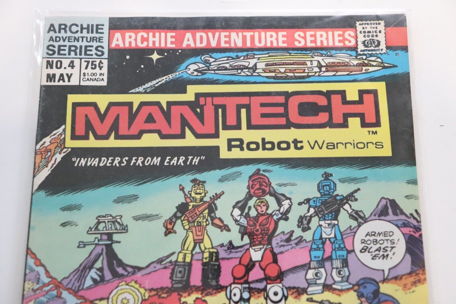 Mantech Robot Warriors #4 Archie Comics 1985 Dick Ayers Chic Stone ...