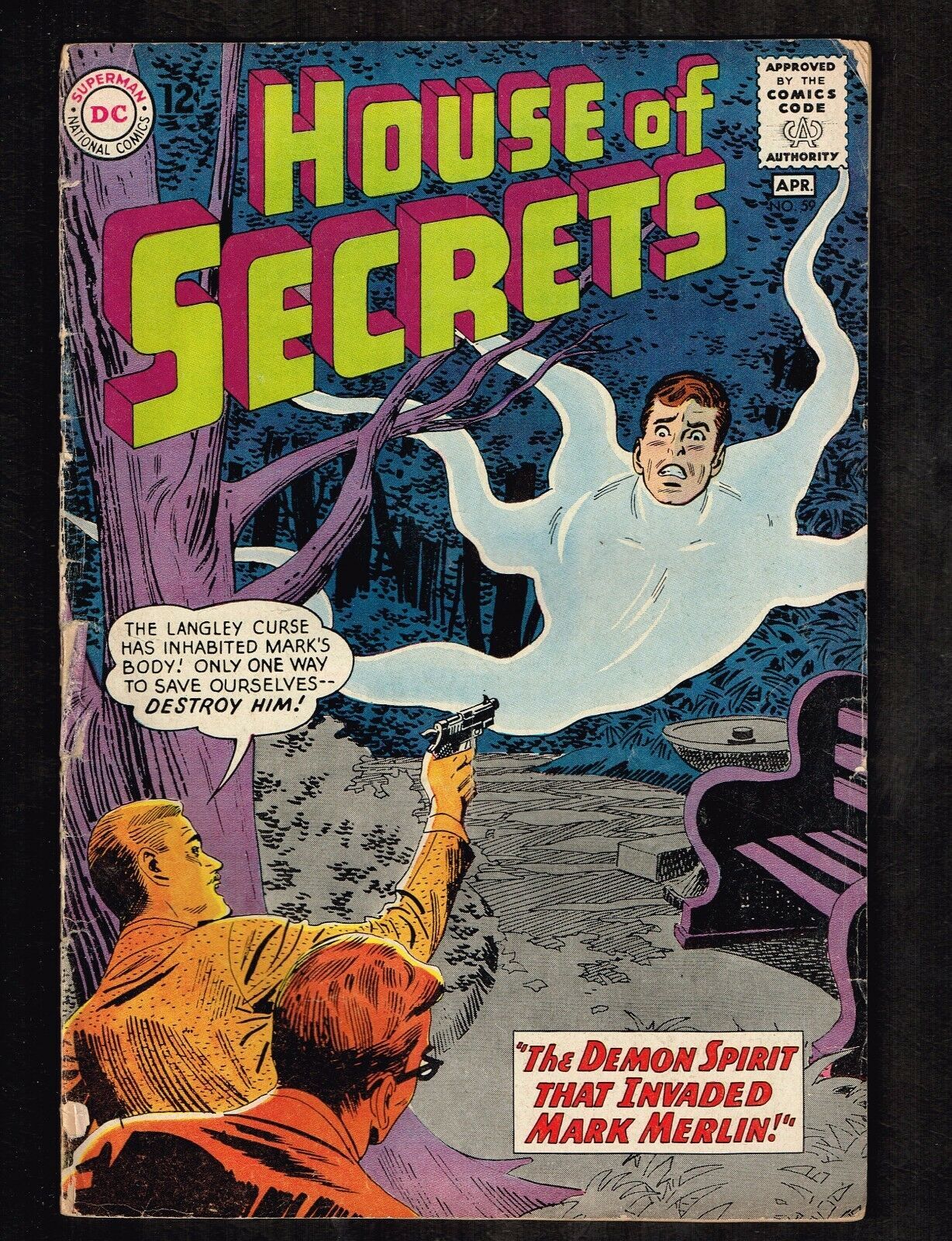 House of Secrets #59 ~ Demon Spirit That Invaded Mark Merlin ~ Horror ...