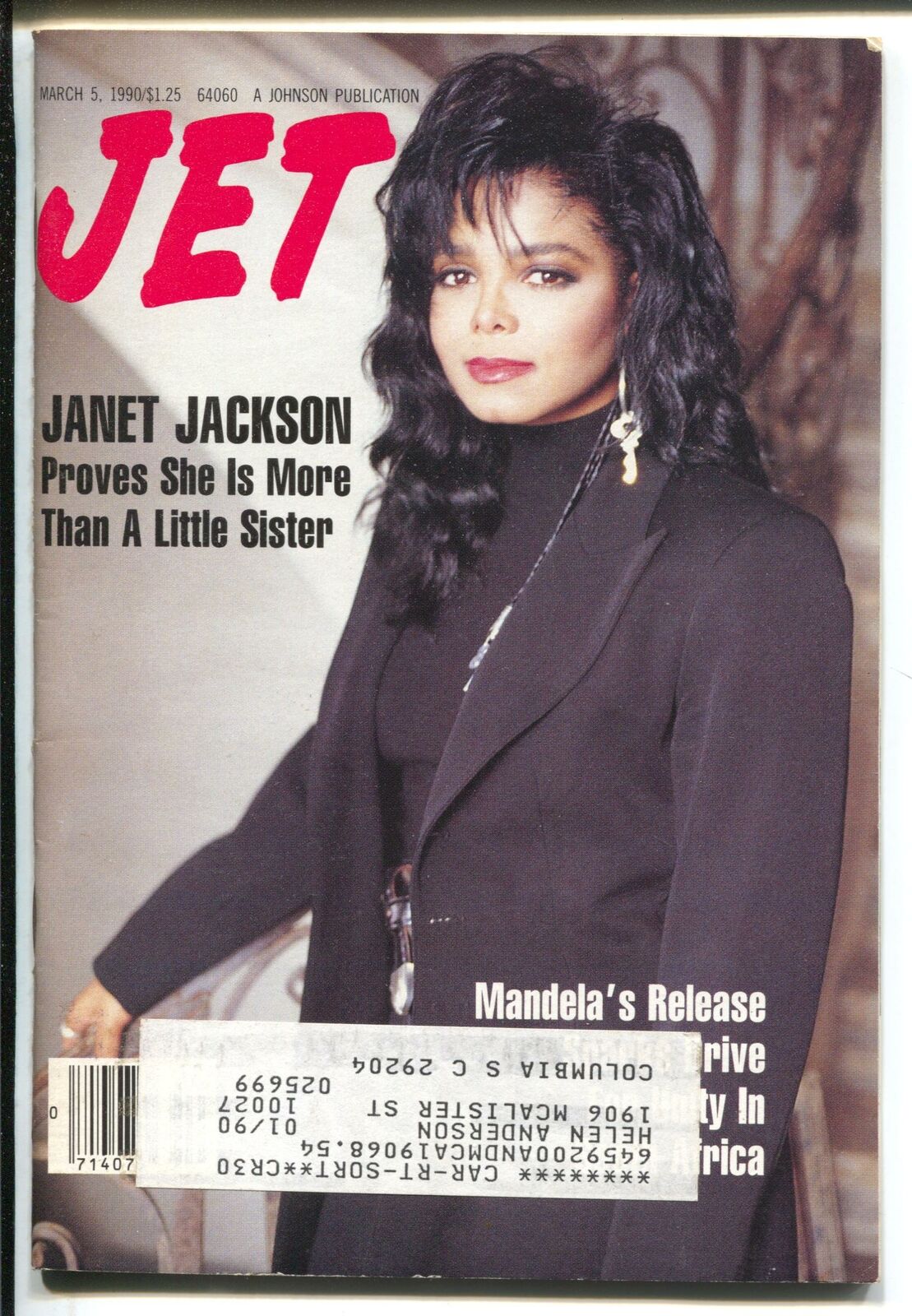 Jet 3/5/1990-Janet Jackson-African-American culture-FN- | Comic ...