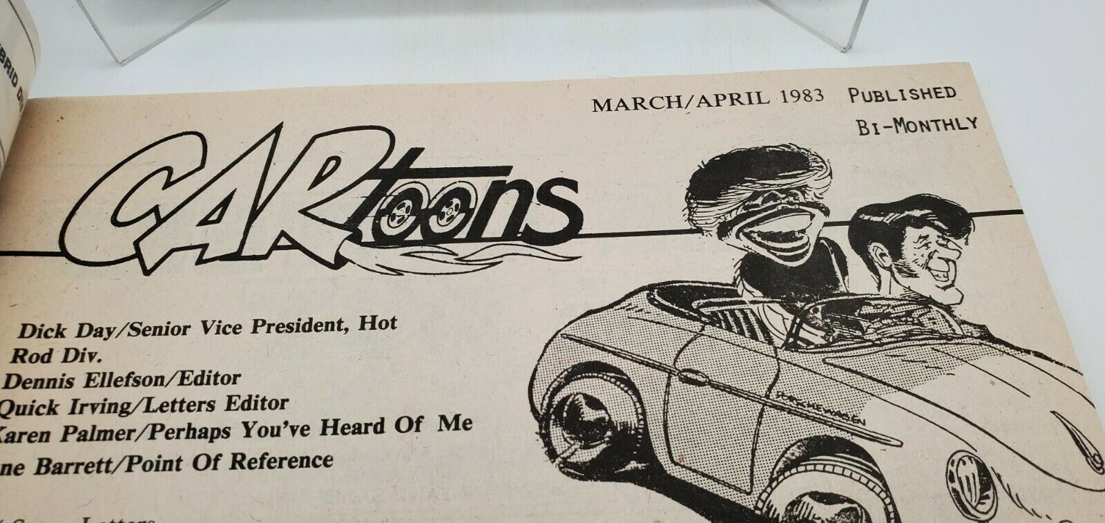 CARtoons Magazine March/April 1983 w/ Iron Ons, Cartoons for the car ...