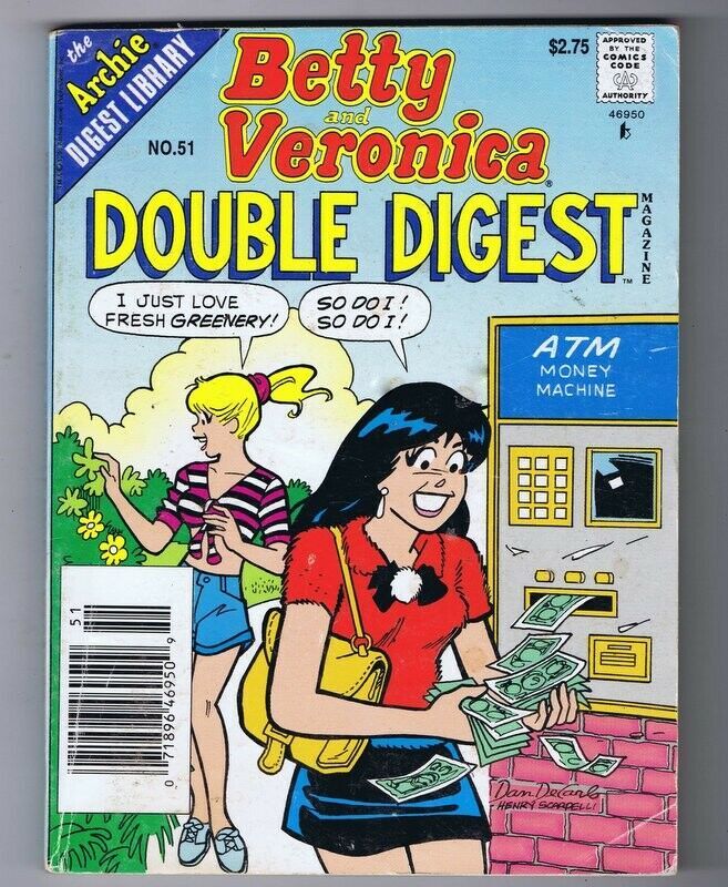 Betty and Veronica Double Digest #51 ORIGINAL Vintage 1995 Archie ...