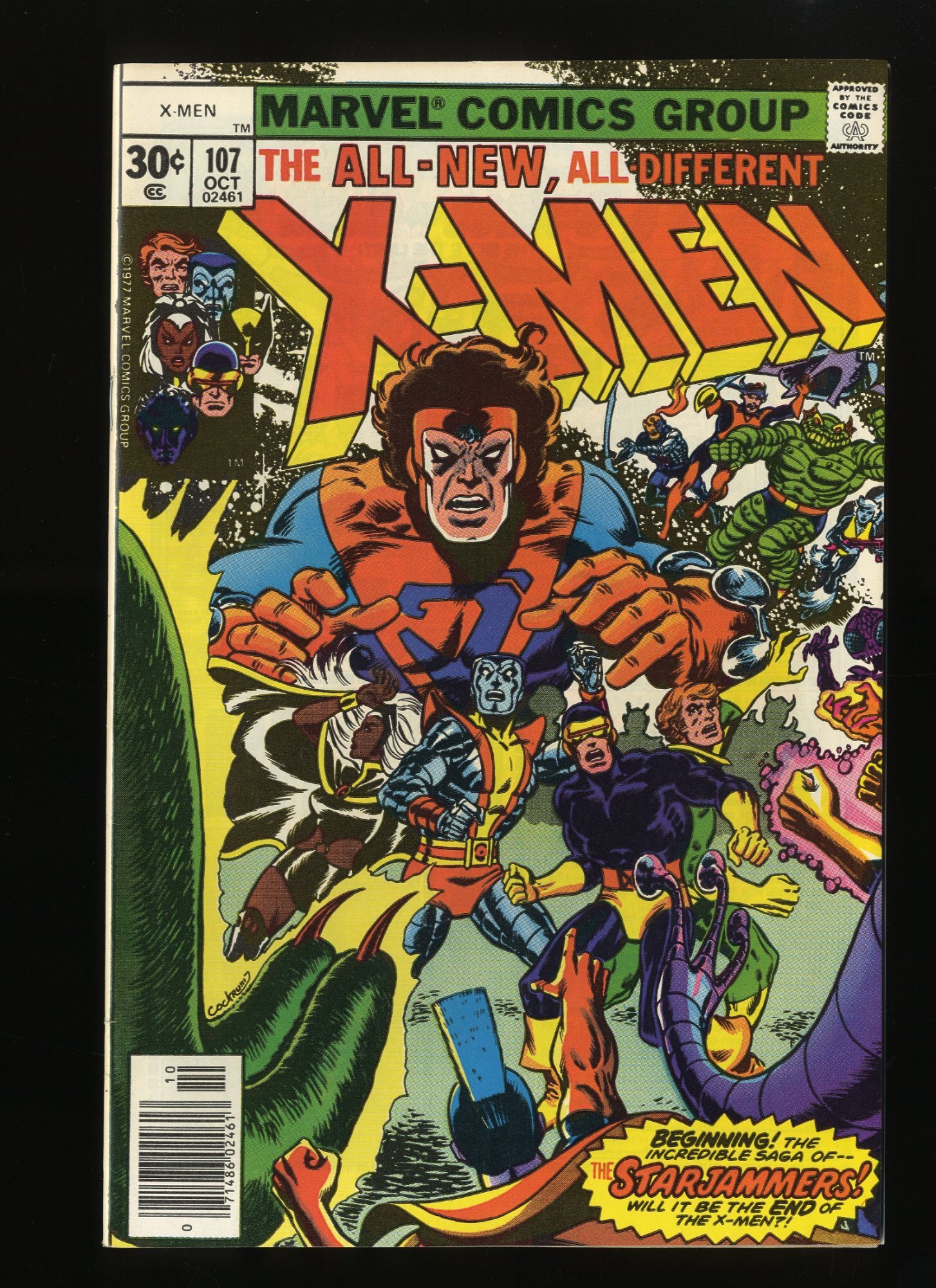 X-Men #107 NM- 9.2 1st Starjammers Claremont Cockrum! | Comic Books ...