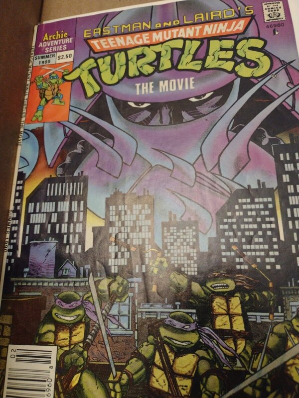 Teenage Mutant Ninja Turtles The Movie Comic Book 1990 low grade Newsstand | Comic Books ...