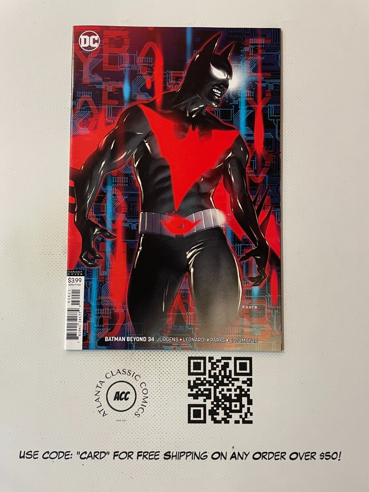 Batman Beyond # 34 NM VARIANT Cover DC Comic Book Joker Robin Catwoman ...