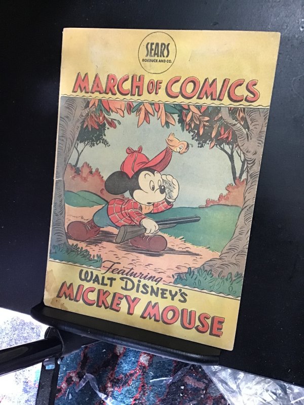 March of Comics #27 (1945)Mickey Mouse giveaway Rare war era! VG+ Boca ...