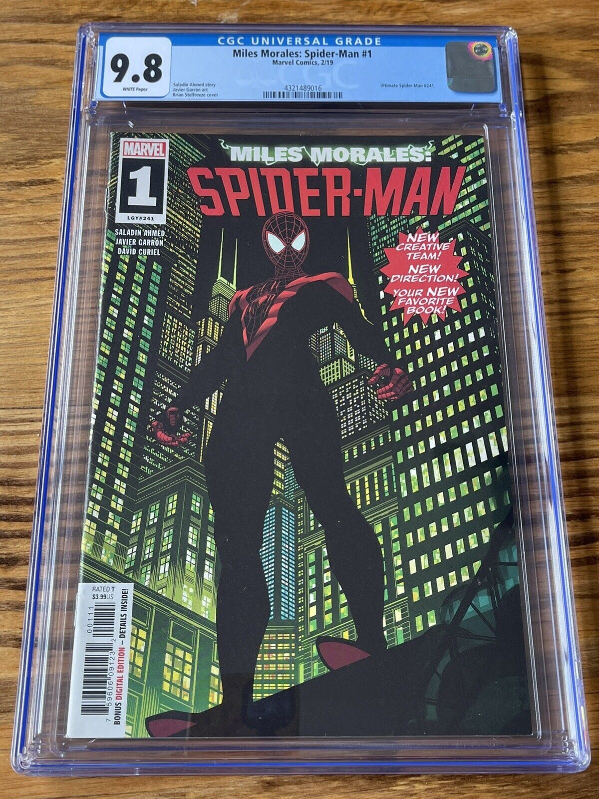 Miles Morales: Spider-Man #1 CGC 9.8 WP Ultimate Spider Man 241 | Comic ...