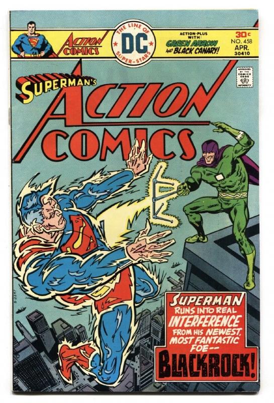 ACTION COMICS #458 1976-SUPERMAN-1st appearance BLACKROCK | Comic Books ...