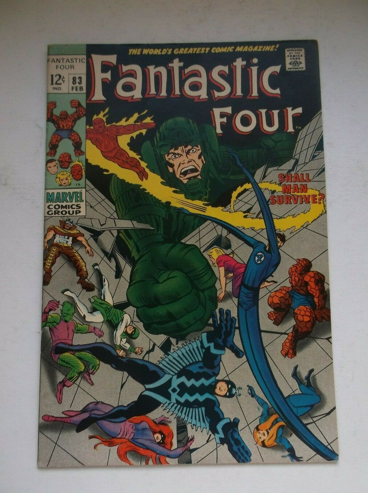 Marvel: Fantastic Four #83, FF/Inhumans VS Maximus, LEE/Kirby, 1969, VF ...