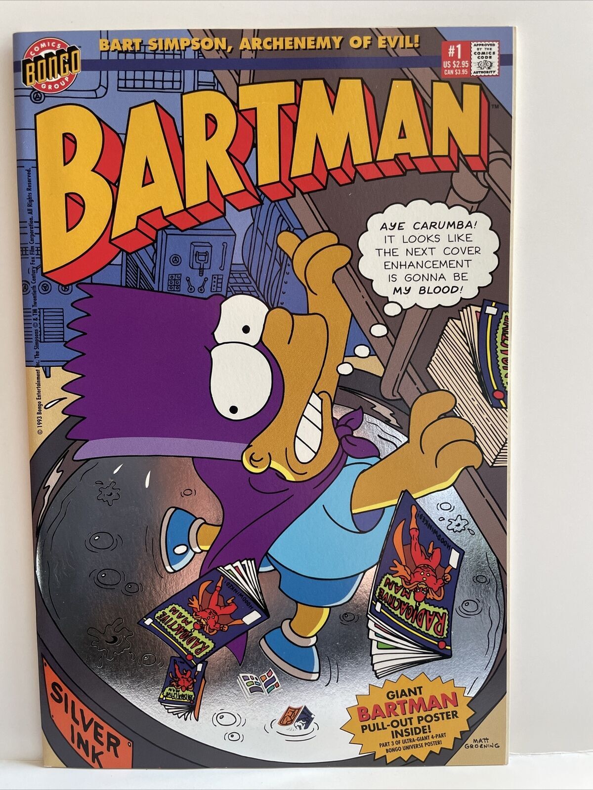 The Simpsons #1 & 2 Bartman #1 Radioactive man #1 Posters in #1’s ...