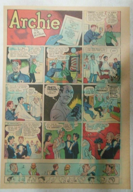 Archie by Bob Montana from 12/8/1946 Very Early! Tabloid Size Color ...