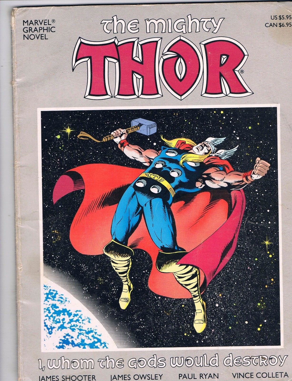 Marvel Graphic Novel The Mighty Thor I, Whom The Gods Would Destroy ...