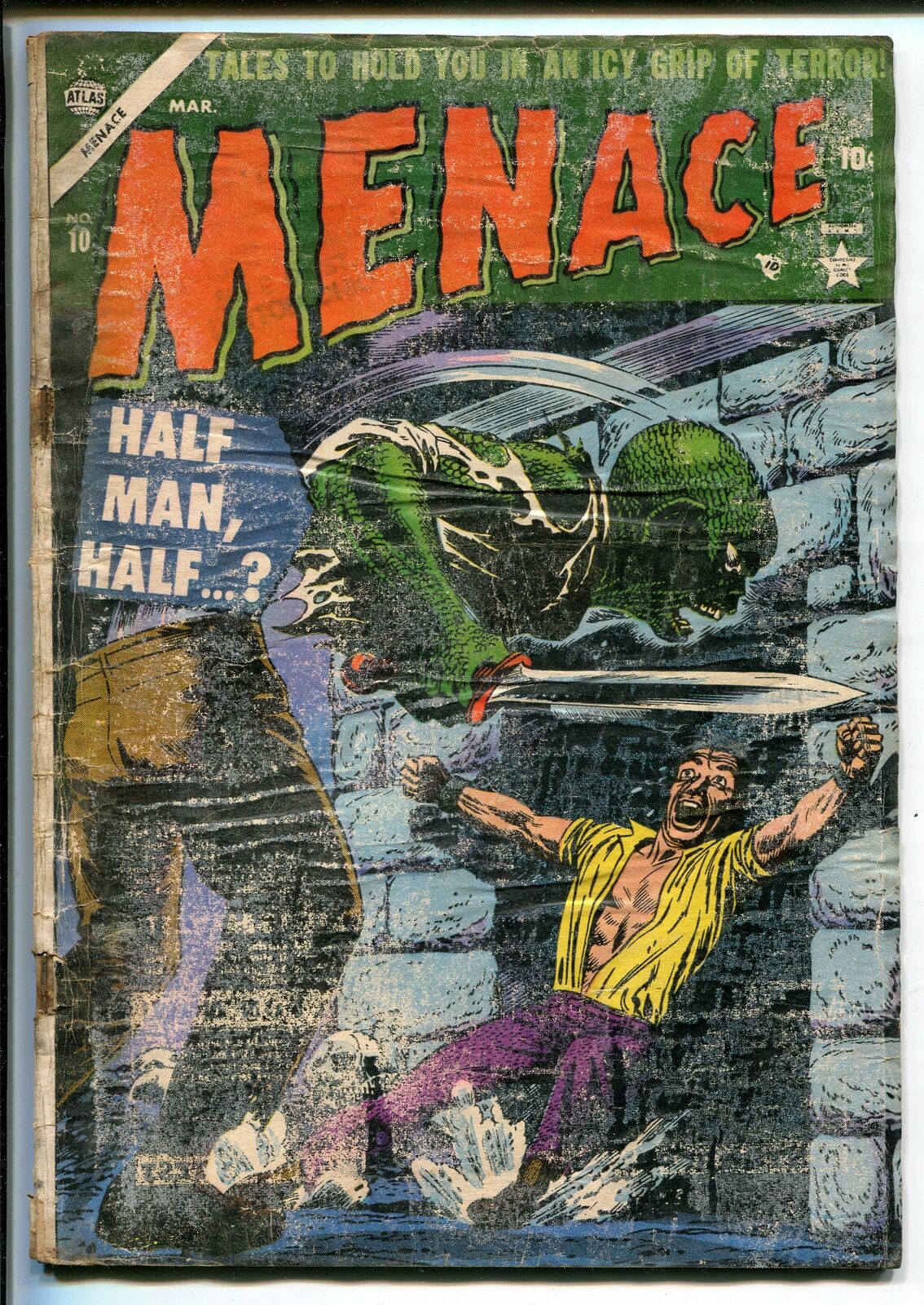 Menace #10-1954-Atlas-Atomic Bomb-Pre-Code-Horror-Grotesque Terror P ...