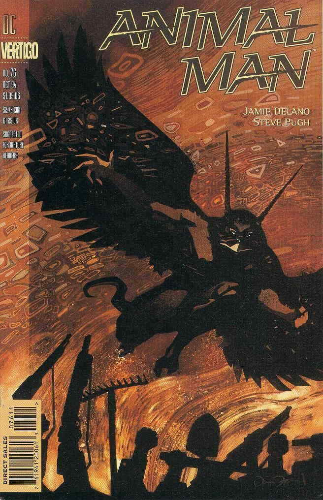 Animal Man #76 casi nuevo/muy Fino; corriente directa | Jamie Delano ...