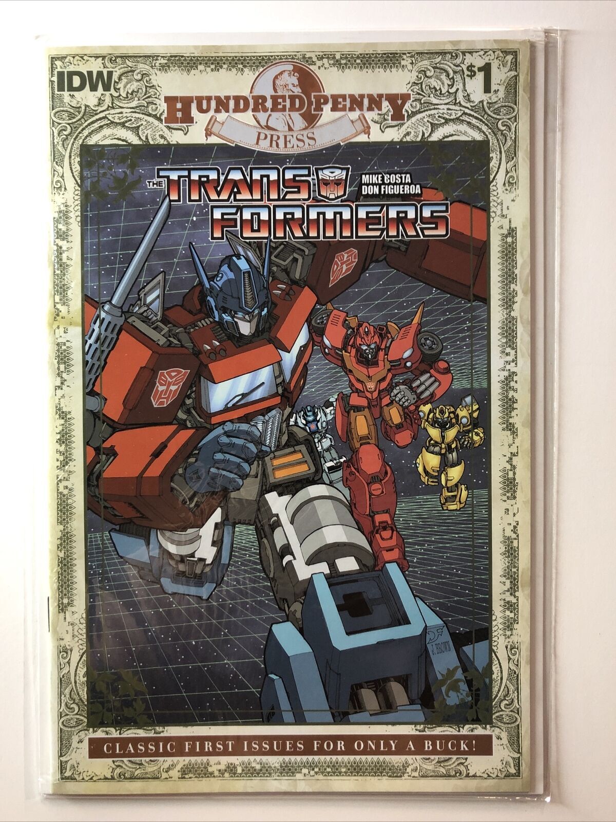 Transformers 100 Penny Press Edition #1 Save combine shipping IDW Press ...