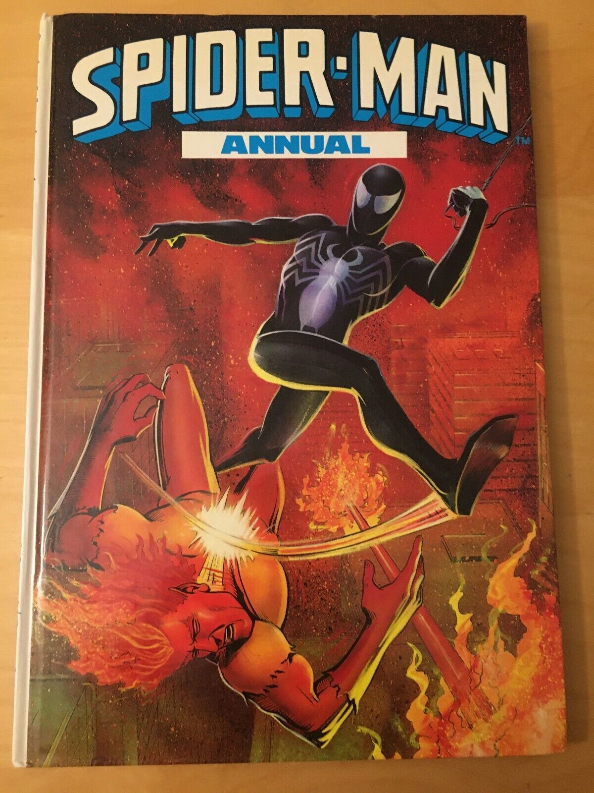 Spider MAN Annual HC, SEE Pics for Grade, 1st Print, 1986, Firelord ...