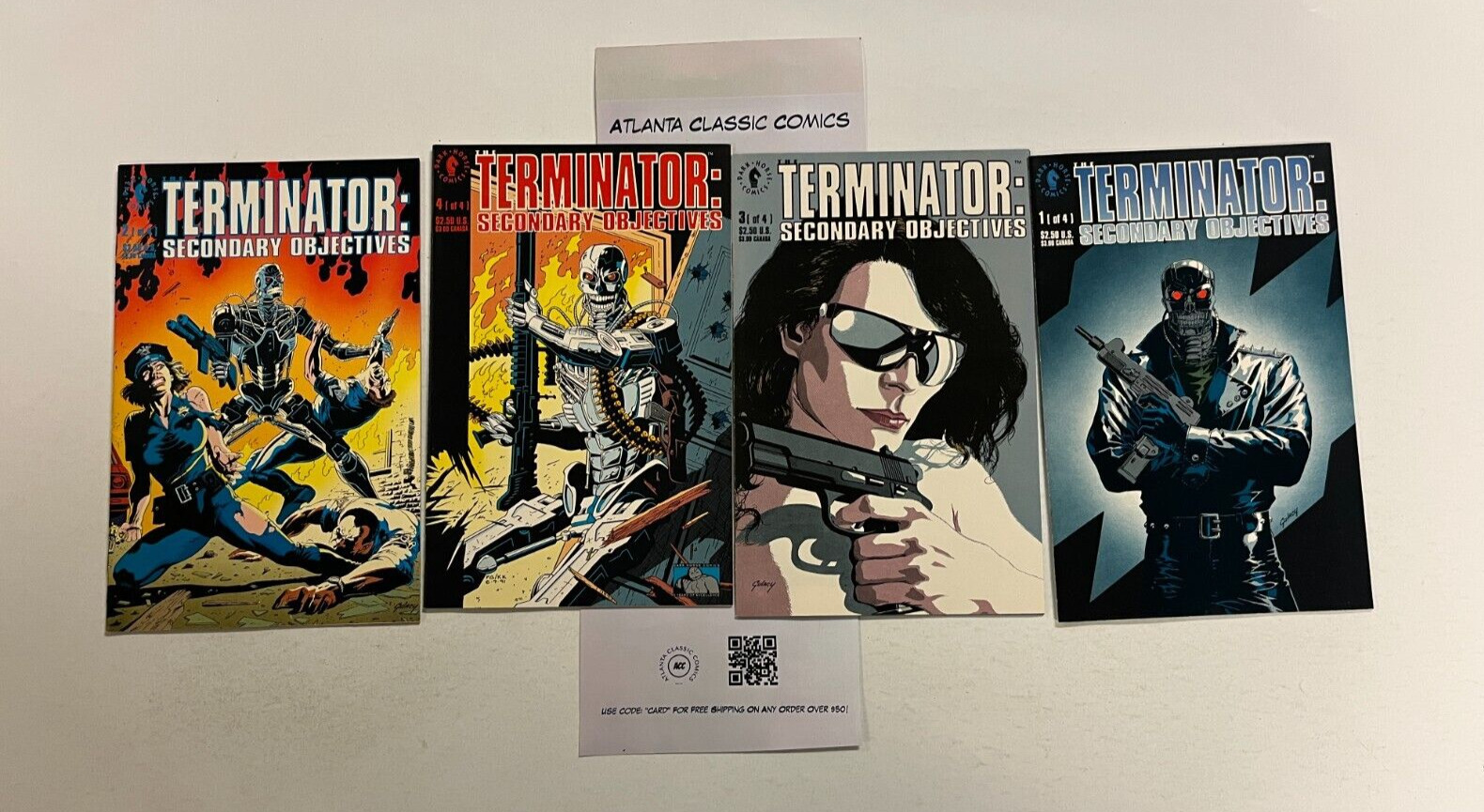 Terminator Secondary Objectives Complete Dark Horse Comics #1 2 3 4 107 ...