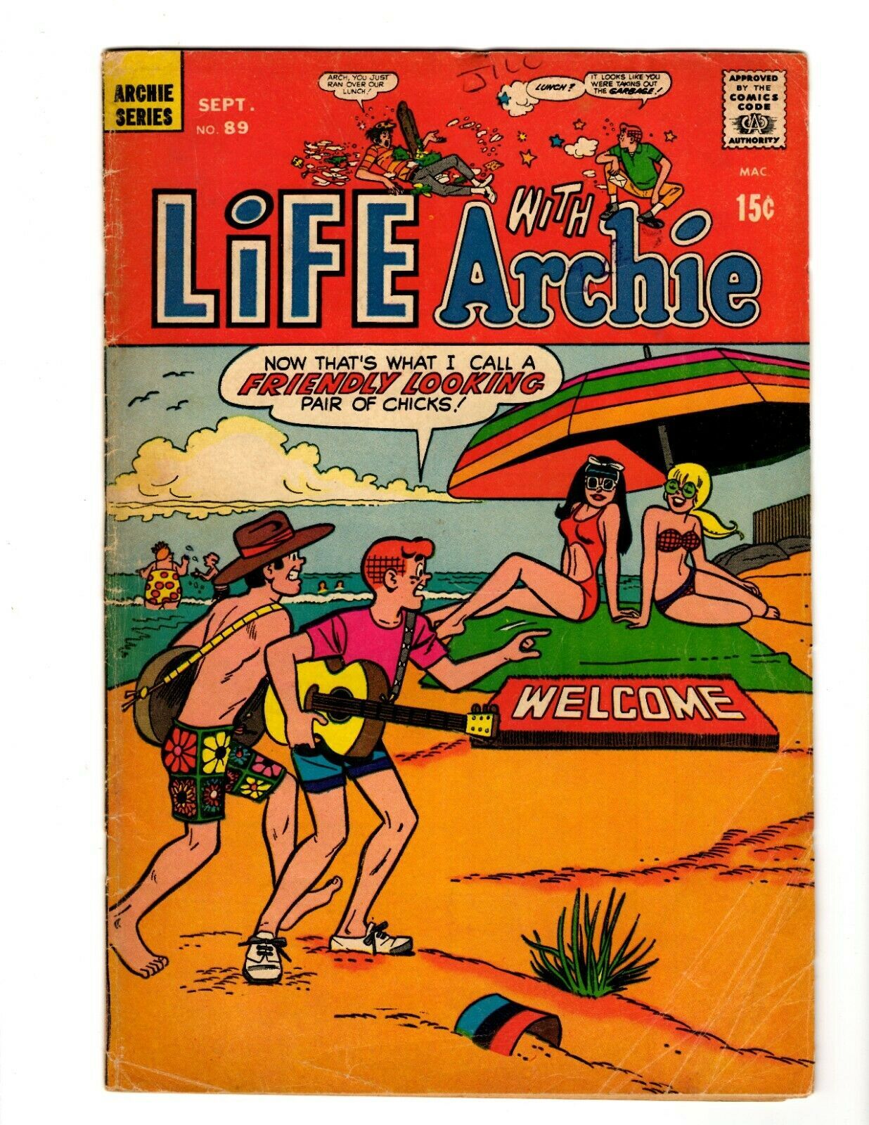 Life With Archie #89 ORIGINAL Vintage 1969 Archie Comics GGA Double ...